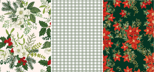 Belles and Whistles A3 Rice Paper - Holiday Holly – Victorian Porch